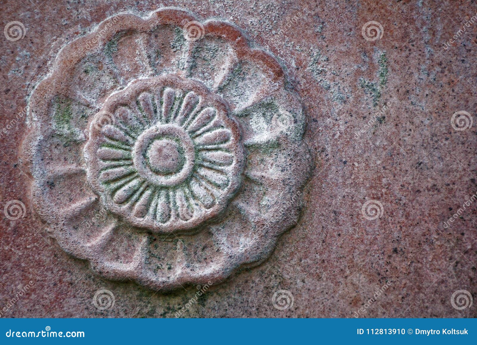 Ornate Stone Texture, Circle Rock Shape, Background for Web Site or ...