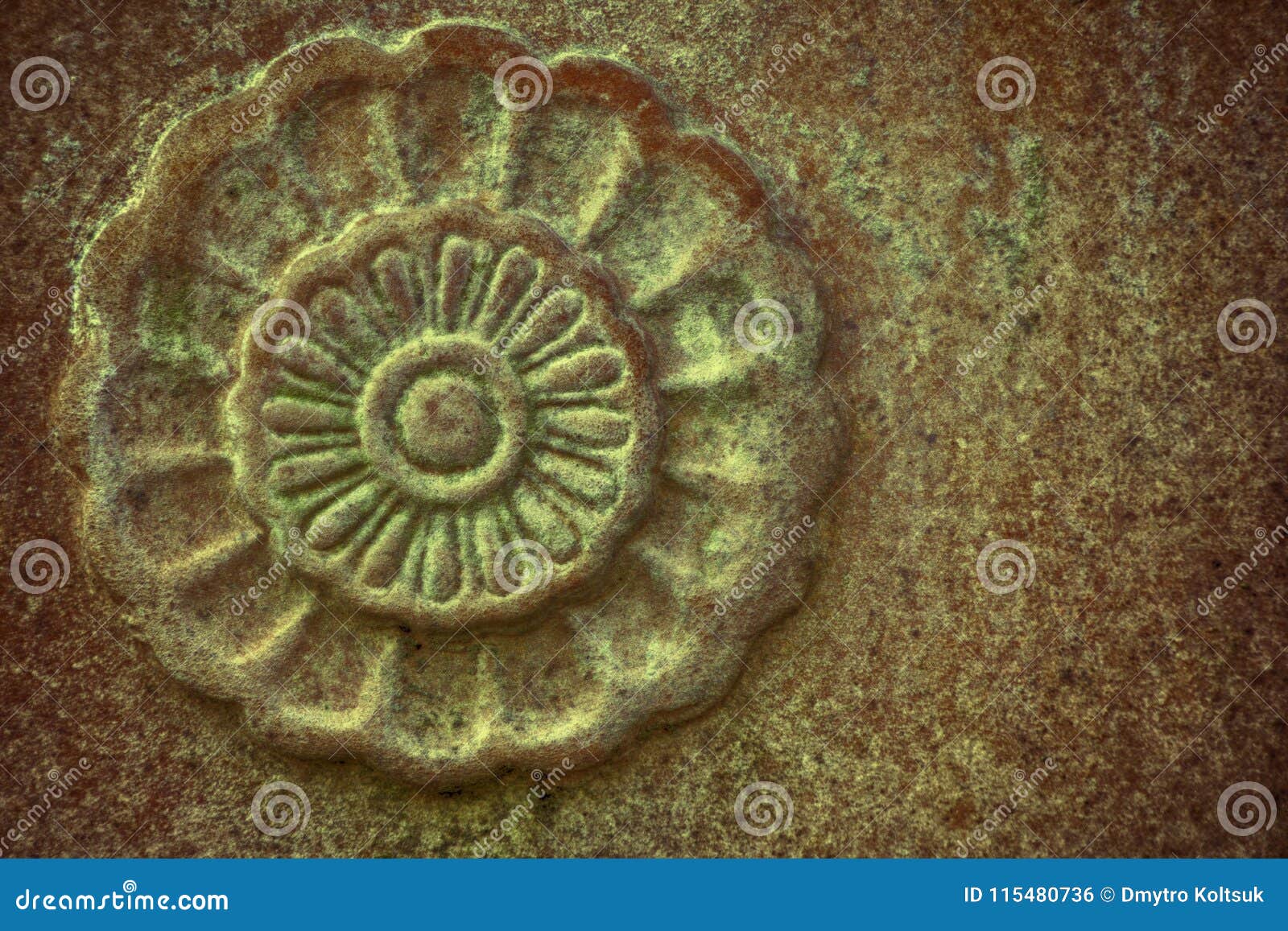 Ornate Stone Texture, Circle Rock Shape, Background for Web Site or ...