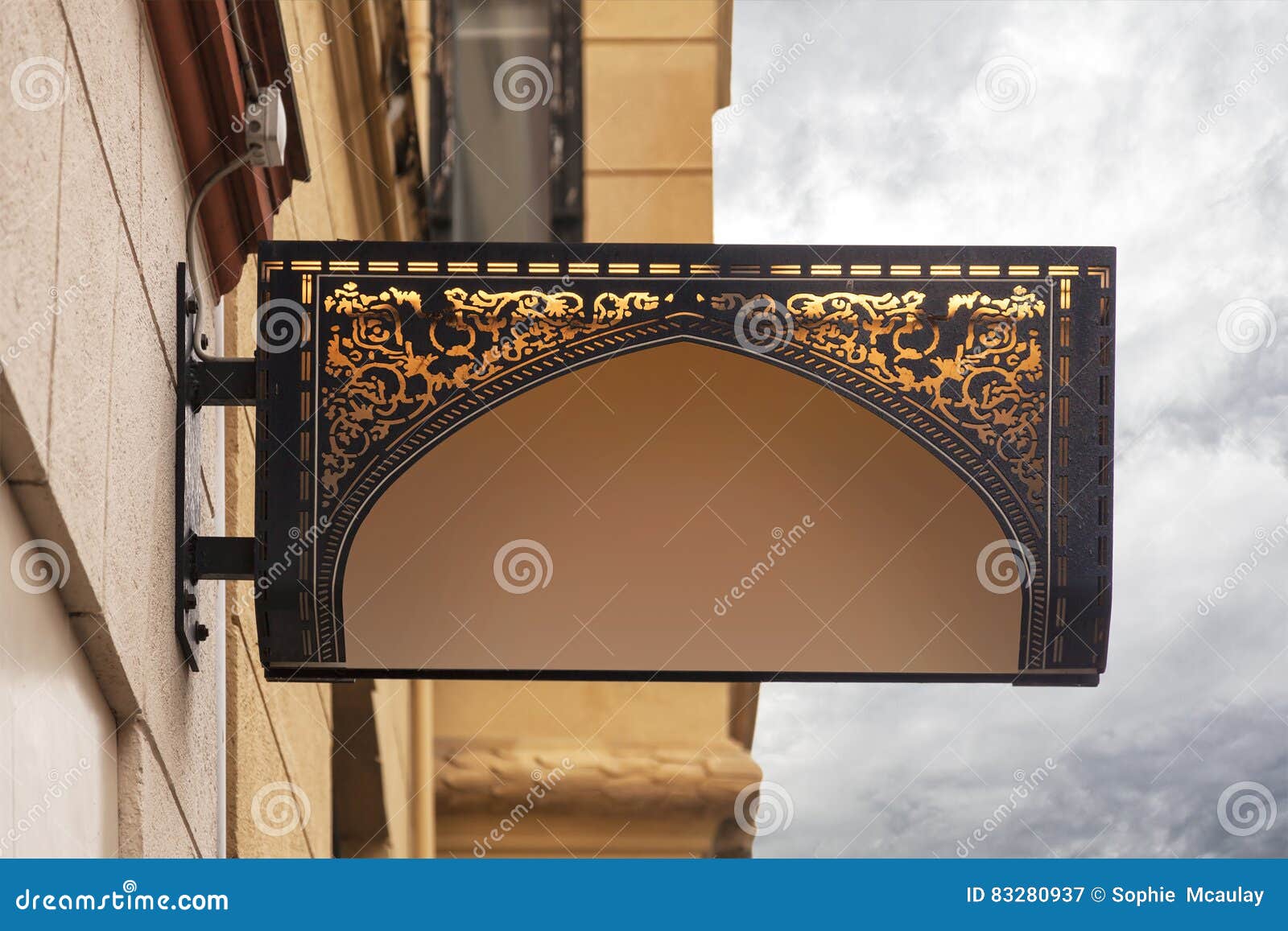 Ornate street sign stock image. Image of decorative, ornamental - 83280937