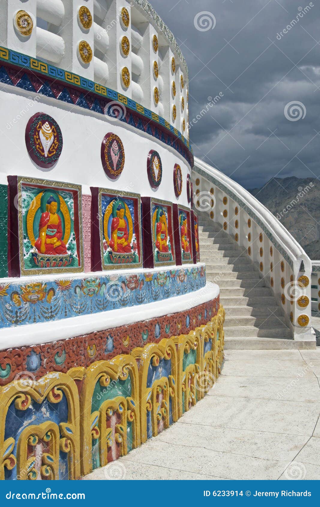 Ornate Stupa stock photo. Image of kashmir, monument, stupa - 6233914