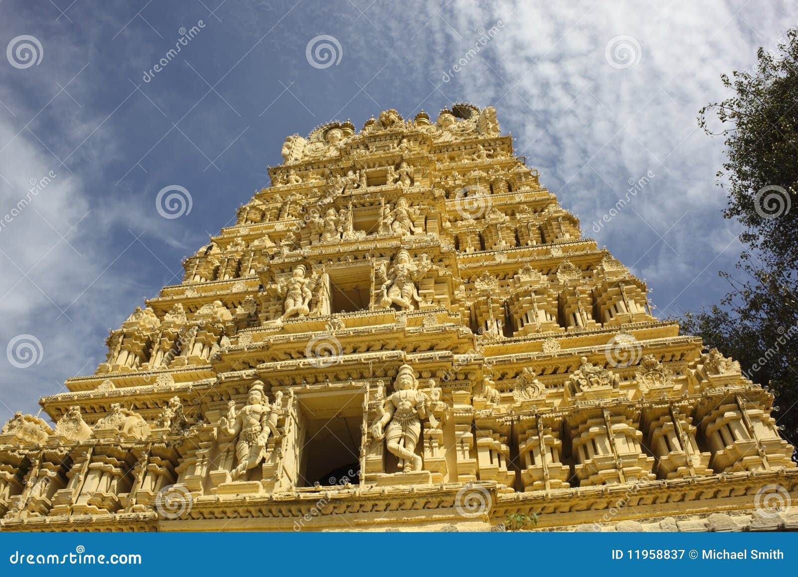 Ornate temple mysore stock image. Image of traditional - 11958837