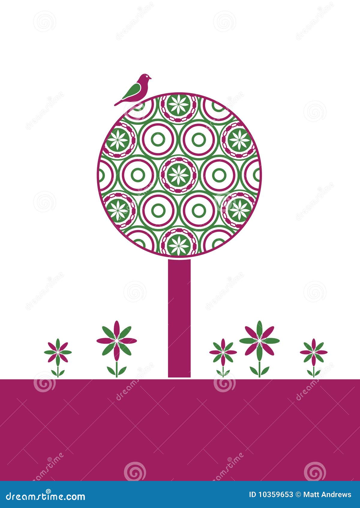 Ornate tree stock vector. Illustration of scene, tree - 10359653