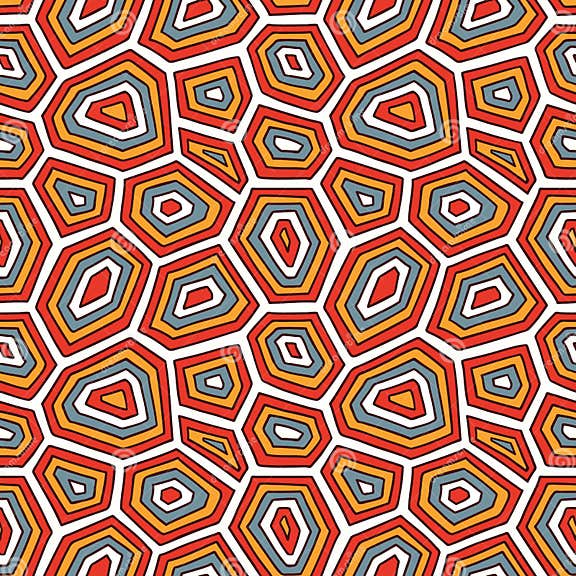 Ornate Turtle Shell Pattern. Stock Vector - Illustration of ornate ...