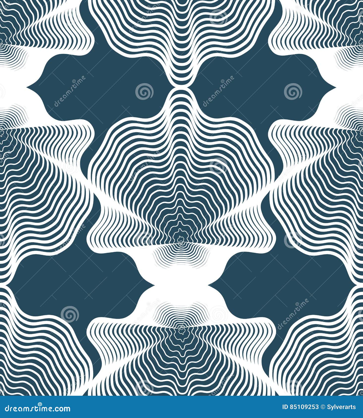 Ornate Vector Abstract Background with White Lines. Stock Vector ...