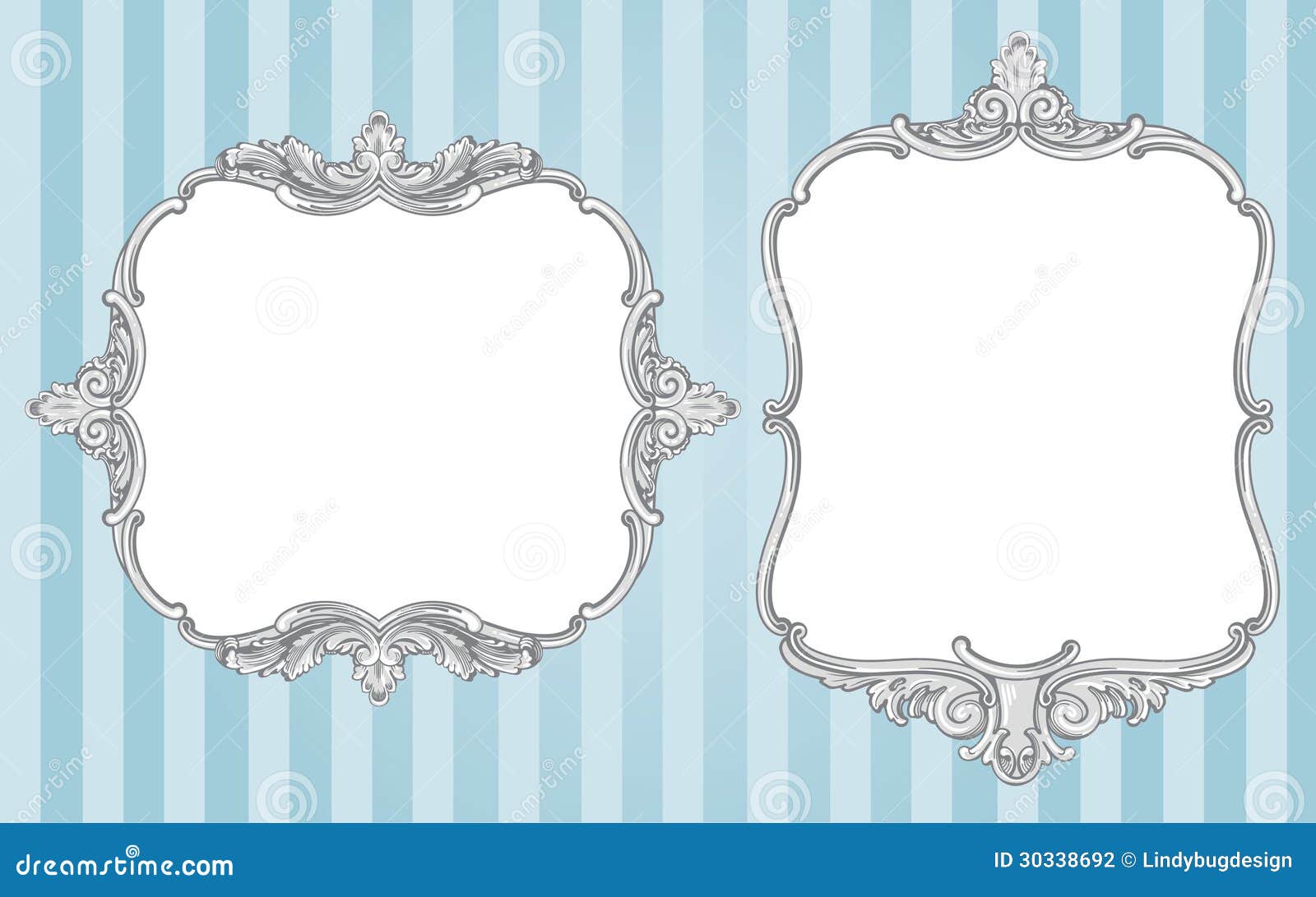 Ornate vintage frames stock vector. Illustration of decoration - 30338692