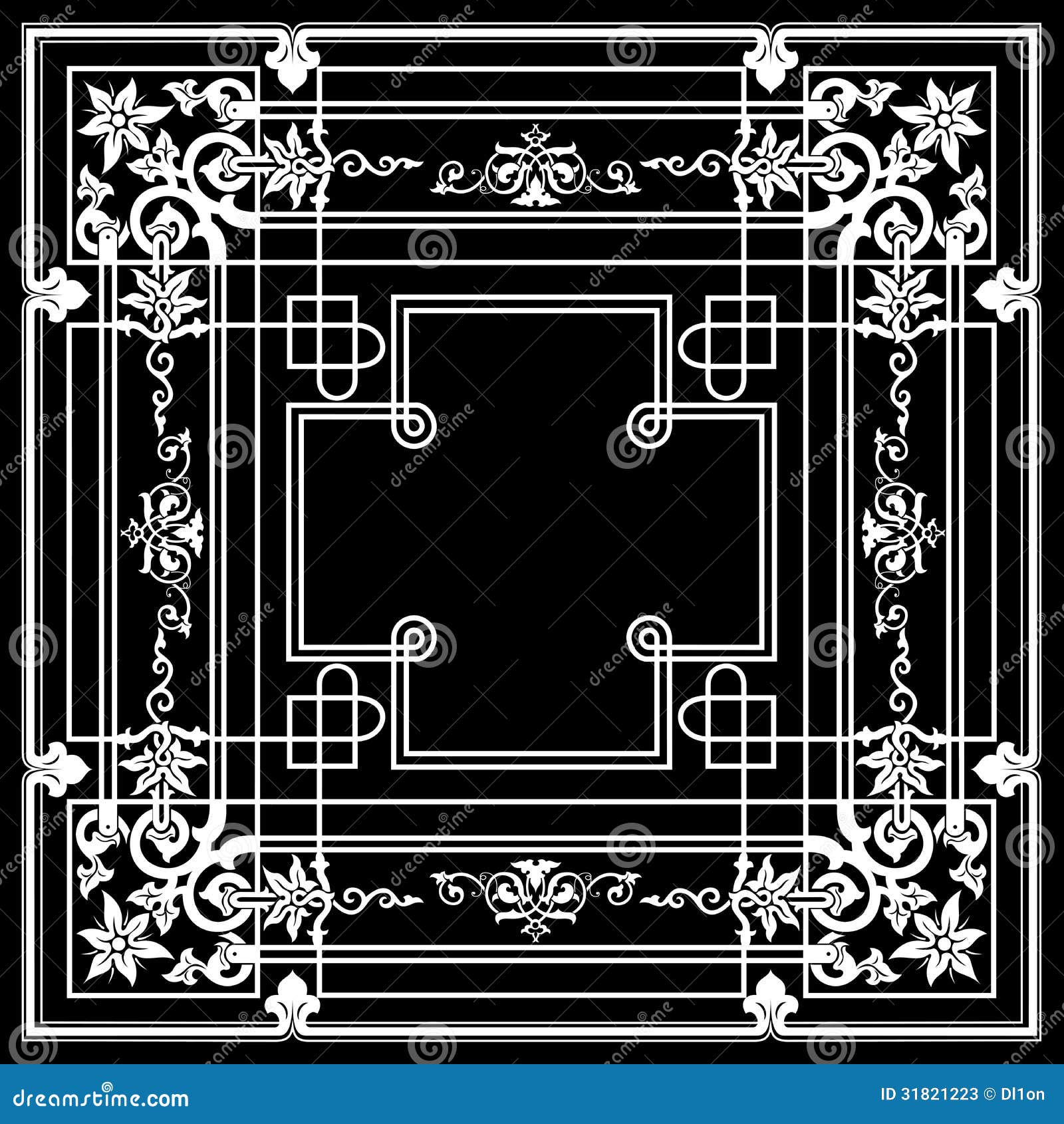 Ornate Vintage One Color Background Stock Vector - Illustration of ...