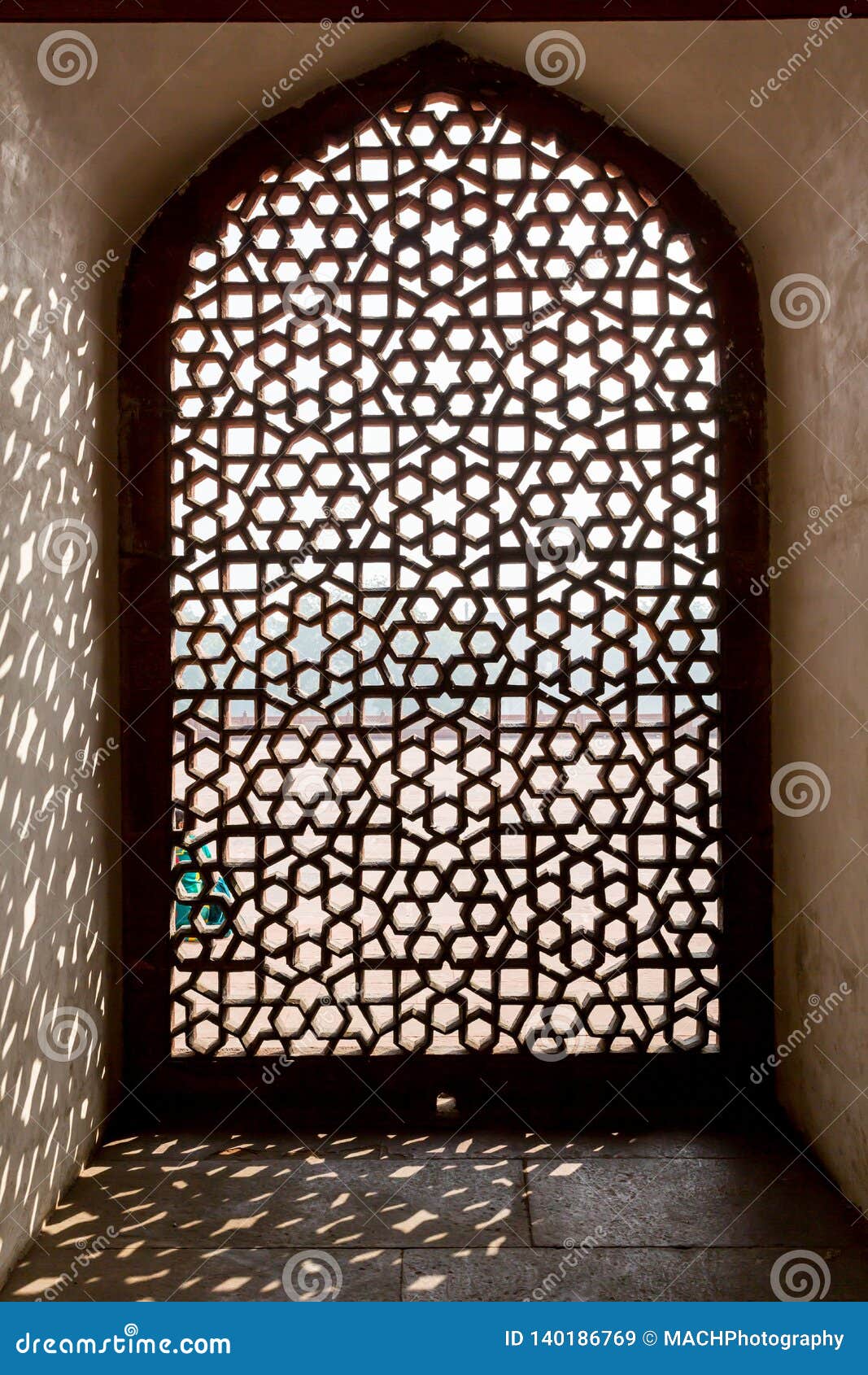 Ornate Window Covering in Agra, India Editorial Stock Image - Image of ...