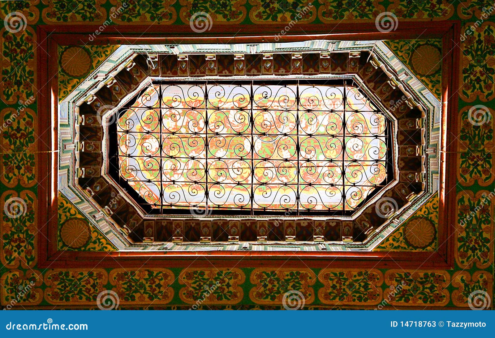 Ornate Window in Moroccan Palace Stock Image - Image of travel, ornate ...