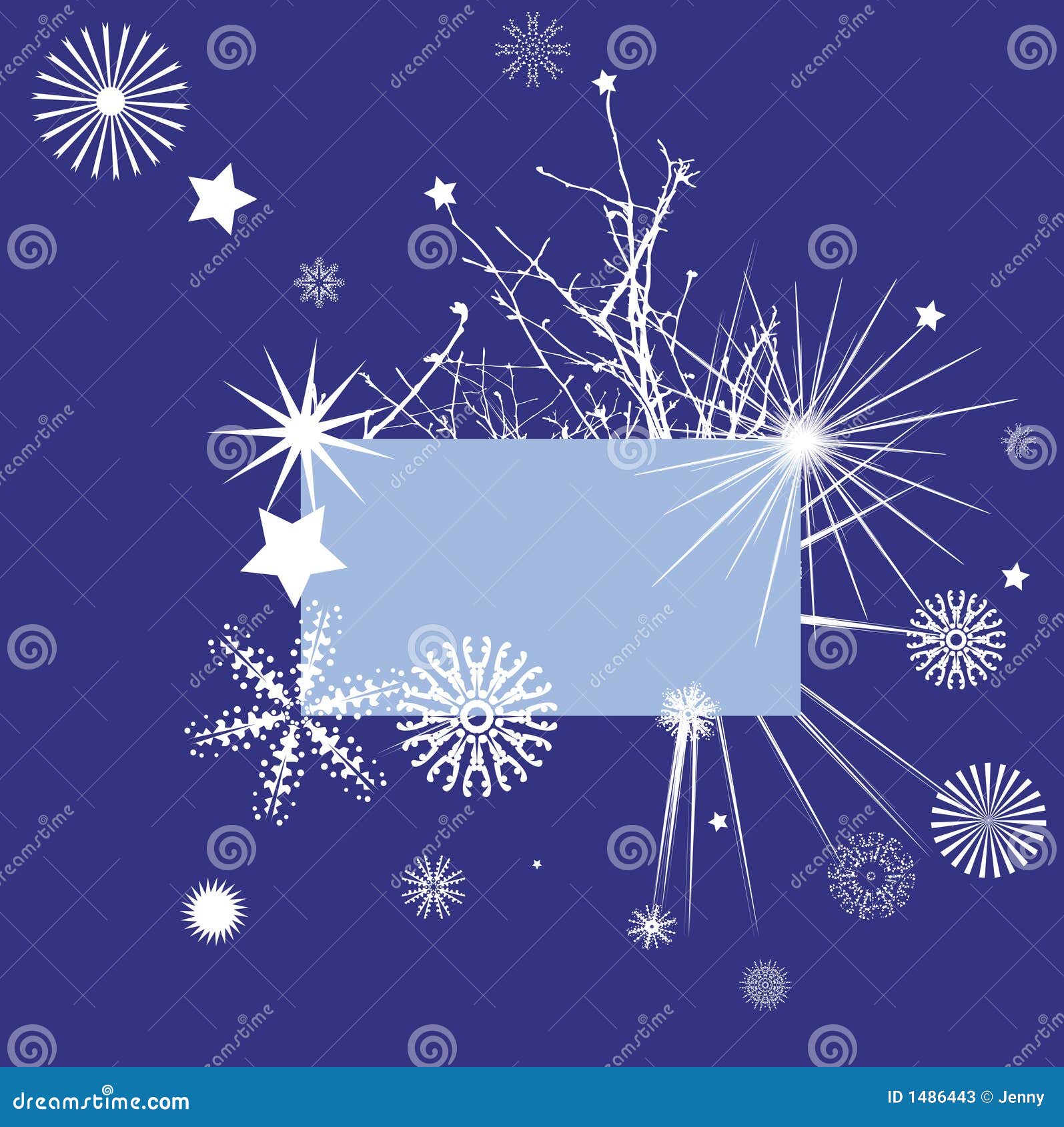 Ornate winter border stock vector. Illustration of abstract - 1486443