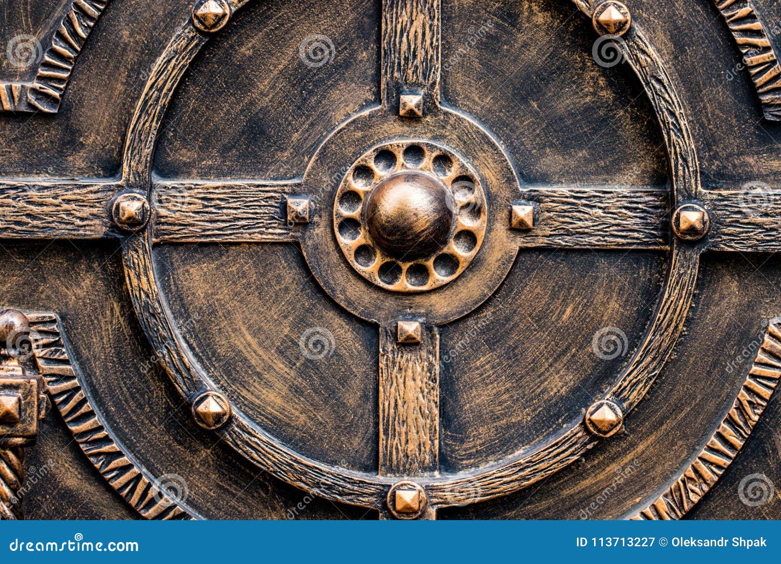Ornate Wrought-iron Elements of Metal Gate Decoration Stock Image ...
