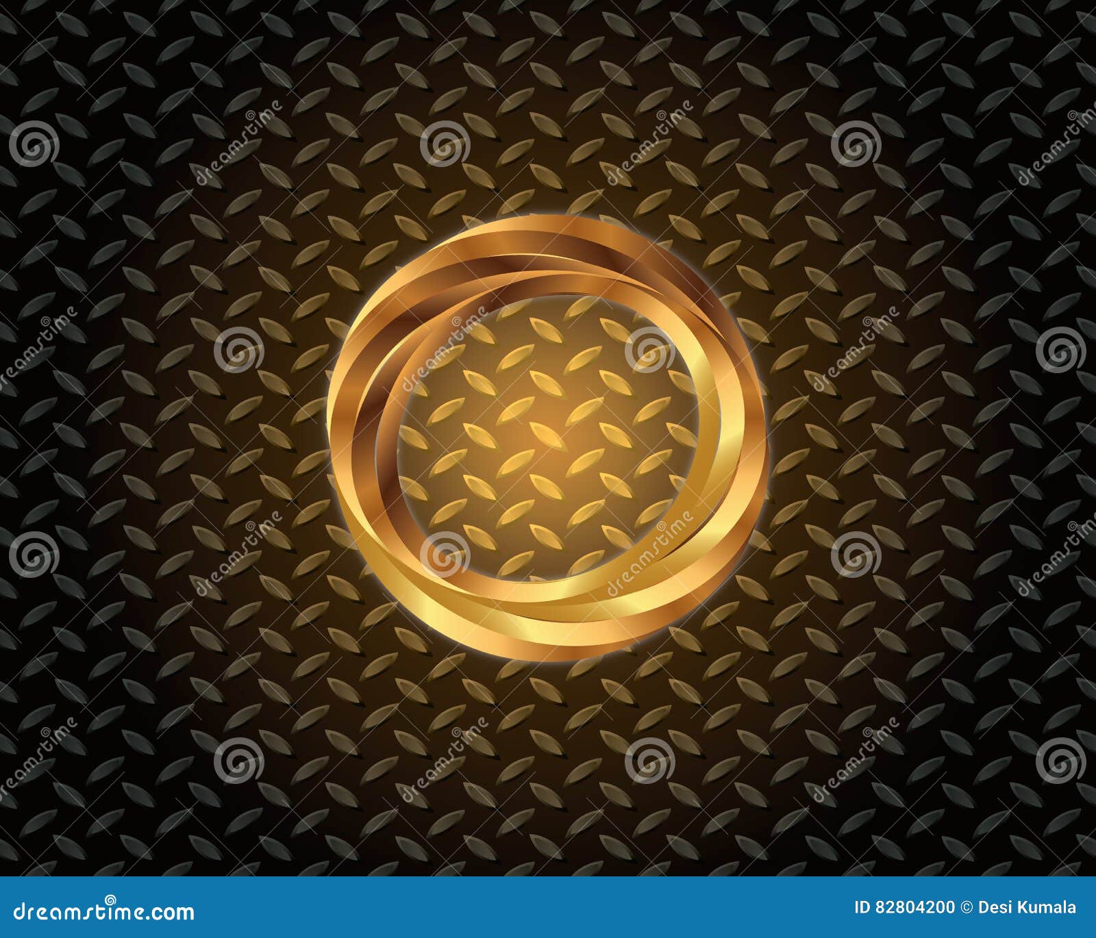 Oro abstracto Logo Vector ilustración del vector. Ilustración de ...