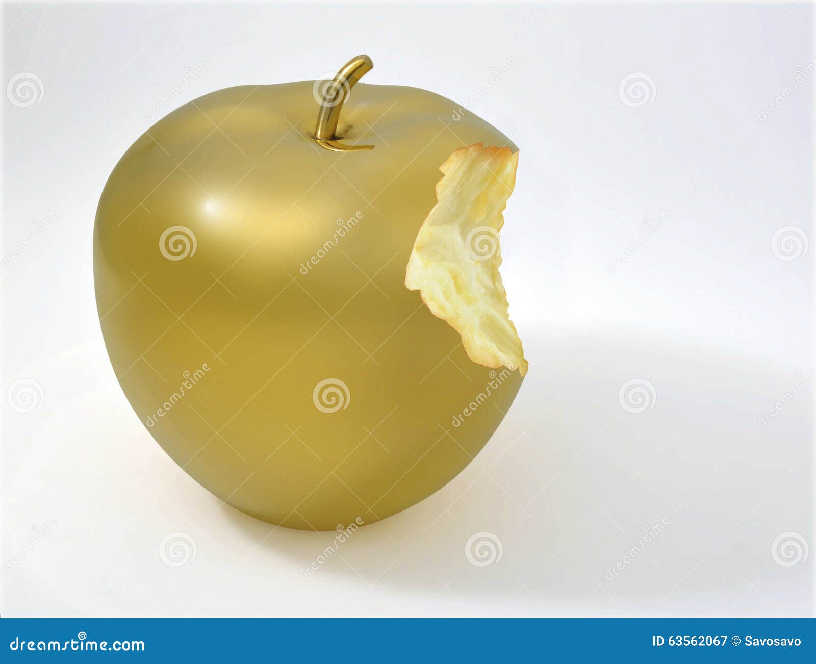 Oro Apple stock de ilustración. Ilustración de concepto - 63562067