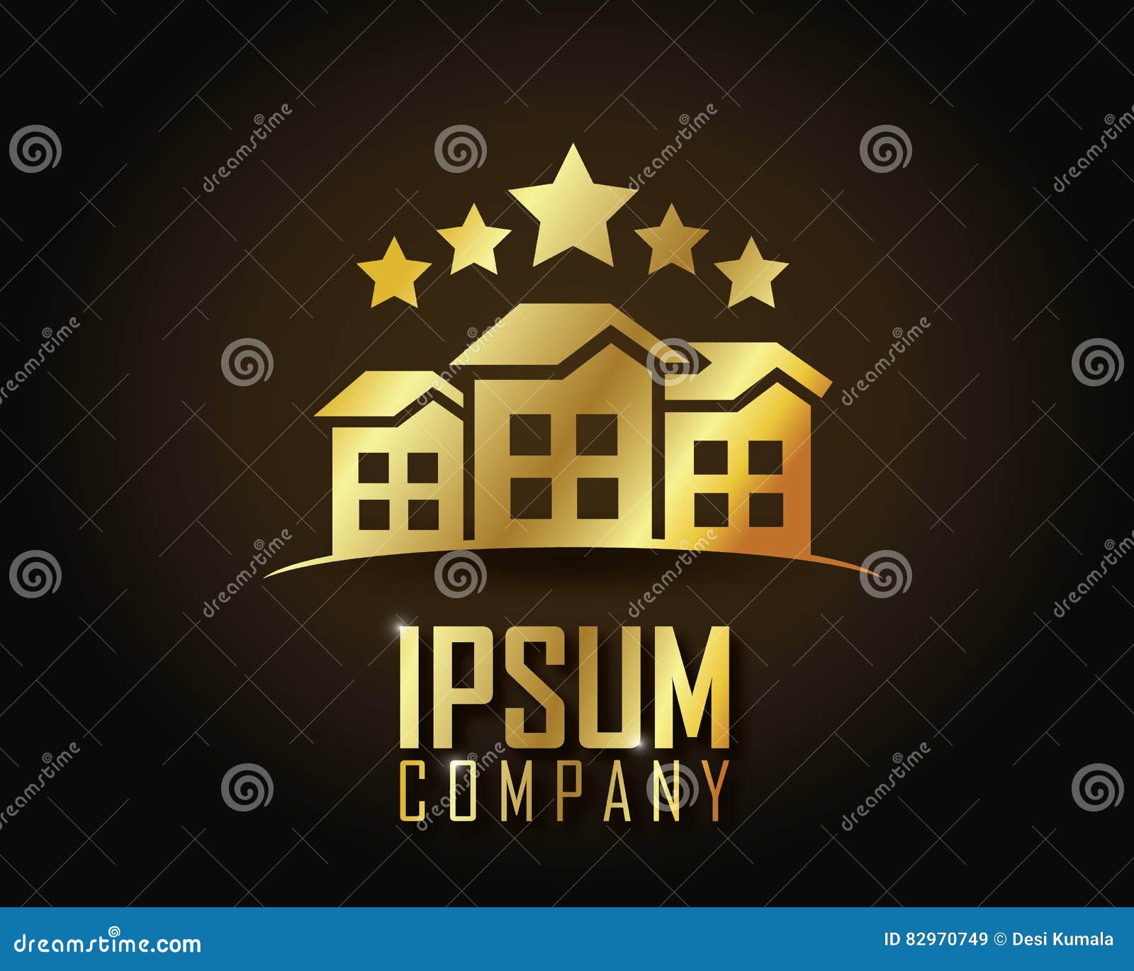 Oro Logo Vector illustrazione vettoriale. Illustrazione di famoso ...