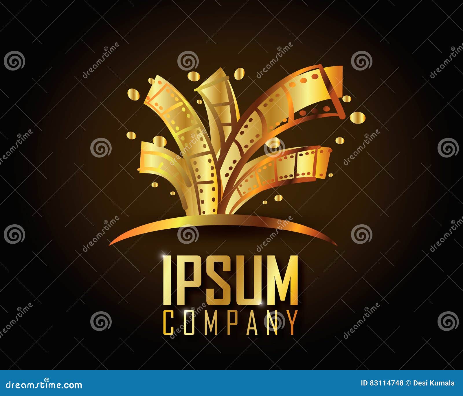 Oro Logo Vector ilustración del vector. Ilustración de elemento - 83114748