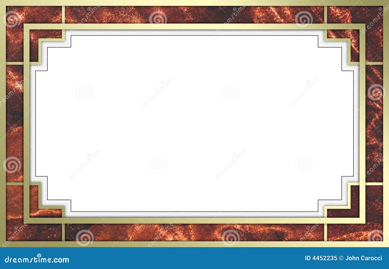 Oro Operato E Cornice Rossa Immagine Stock - Immagine di elegante ...