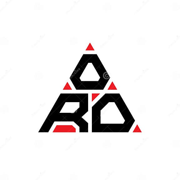 ORO Triangle Letter Logo Design with Triangle Shape. ORO Triangle Logo ...
