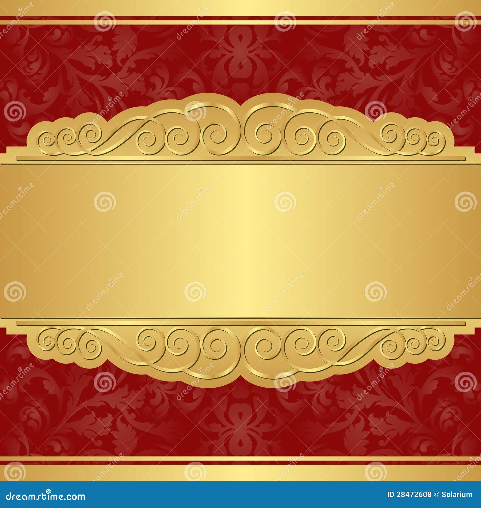 Oro y fondo rojo ilustración del vector. Ilustración de color - 28472608