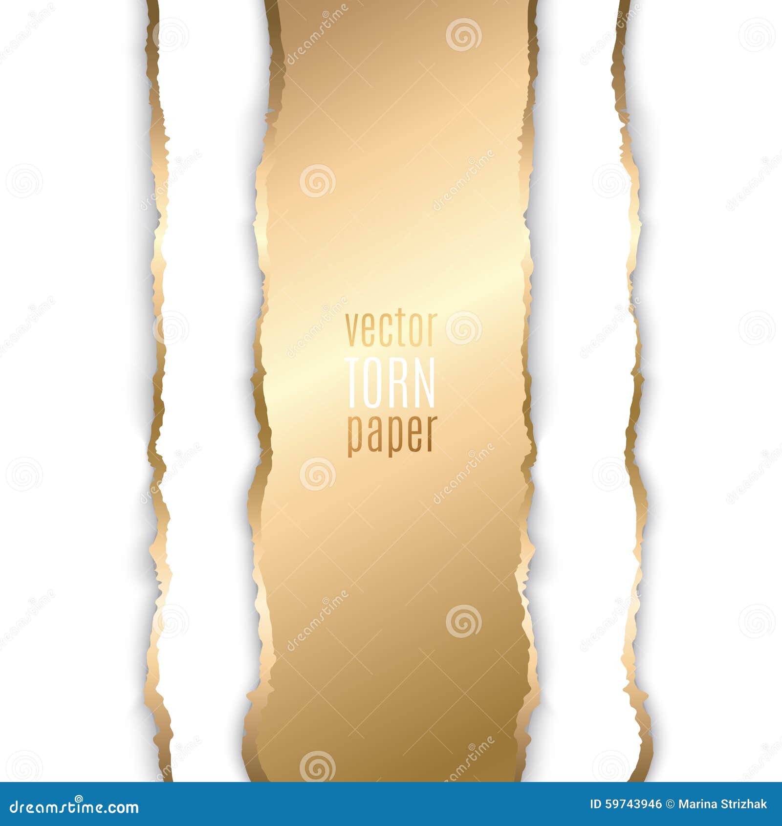 Oro y papel rasgado negro ilustración del vector. Ilustración de modelo ...