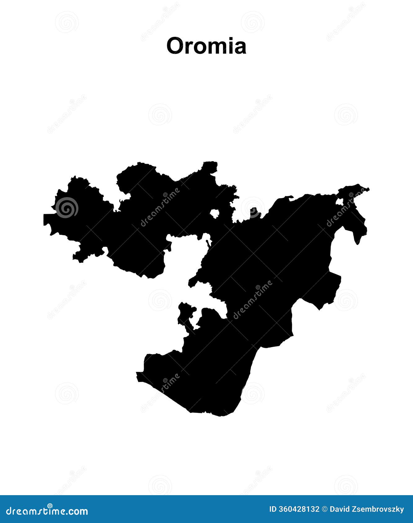 Oromia Outline Map Vector Illustration | CartoonDealer.com #342099518