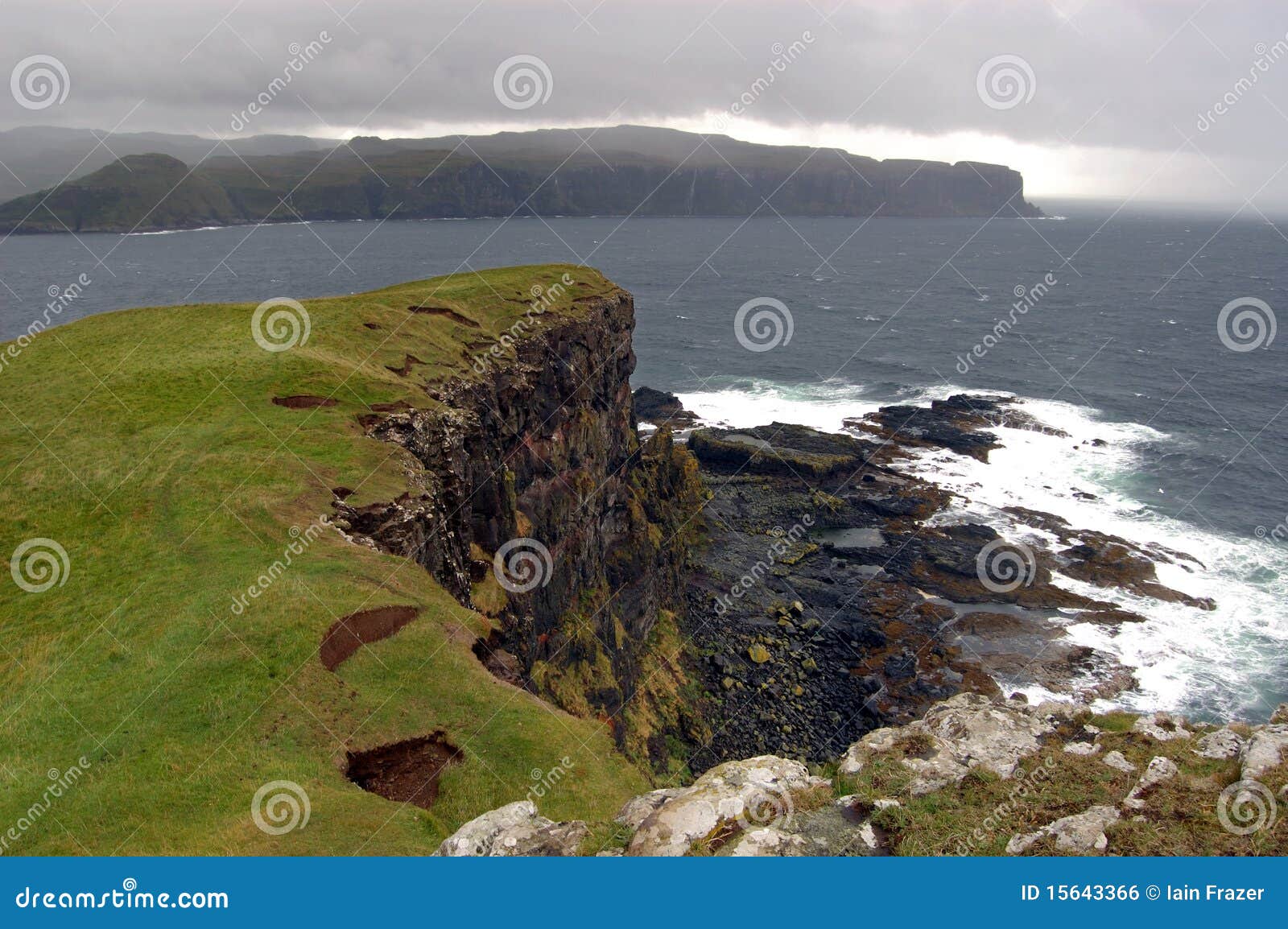 Oronsay with Squally Shower Coming in Stock Photo - Image of travel ...