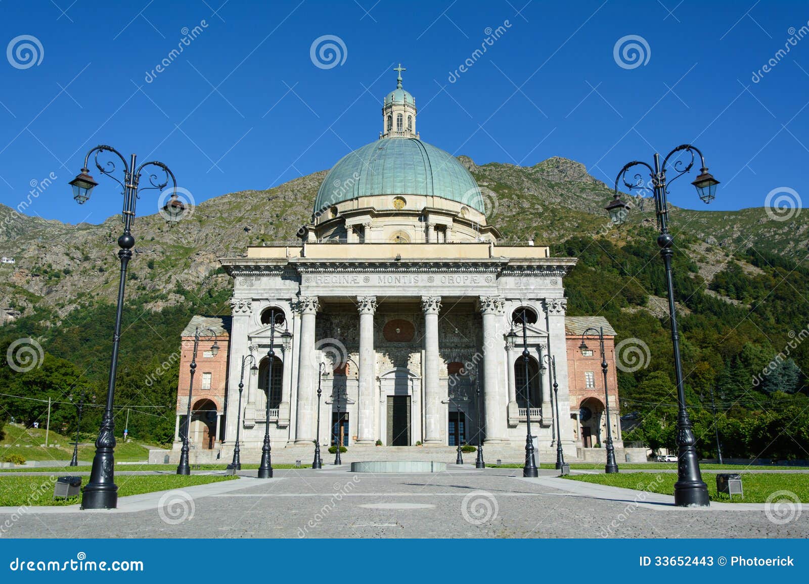 Oropa Sanctuary - (Biella) - Italy Stock Image - Image of oropa, porch ...
