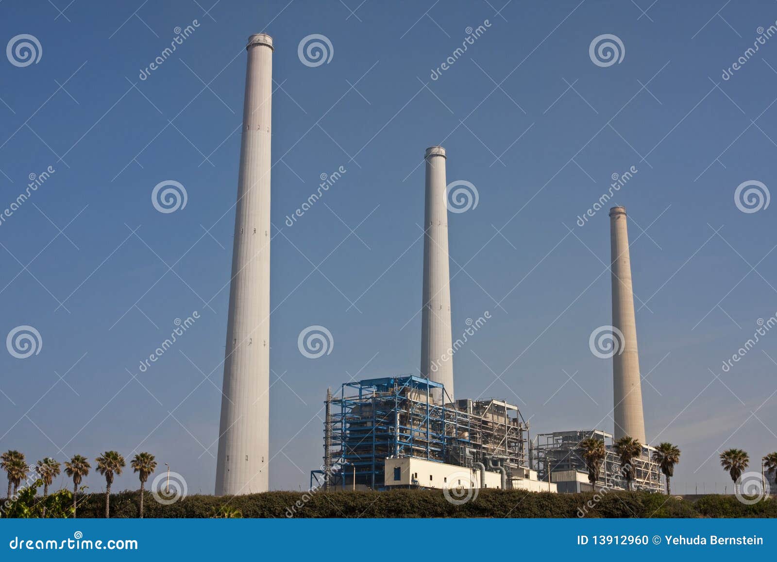 Orot Rabin Power Station stock photo. Image of construction - 13912960