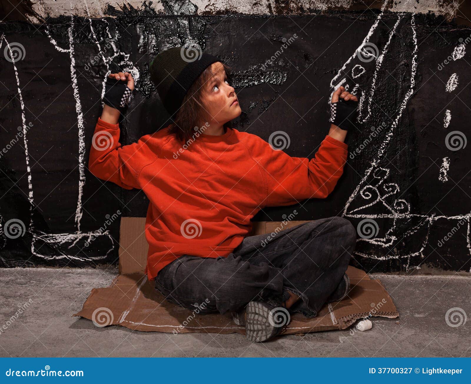 Orphan child on the street stock image. Image of beggar - 37700327