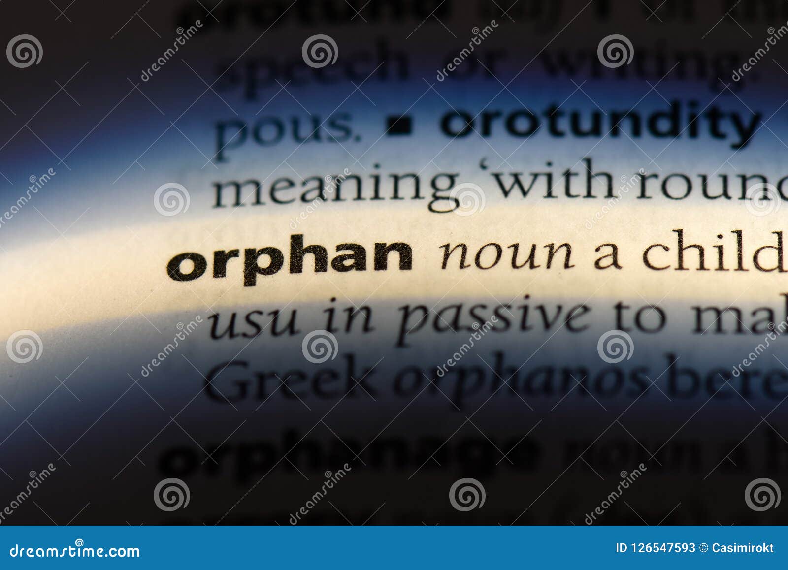 Orphan stock image. Image of printed, idea, page, isolated - 126547593