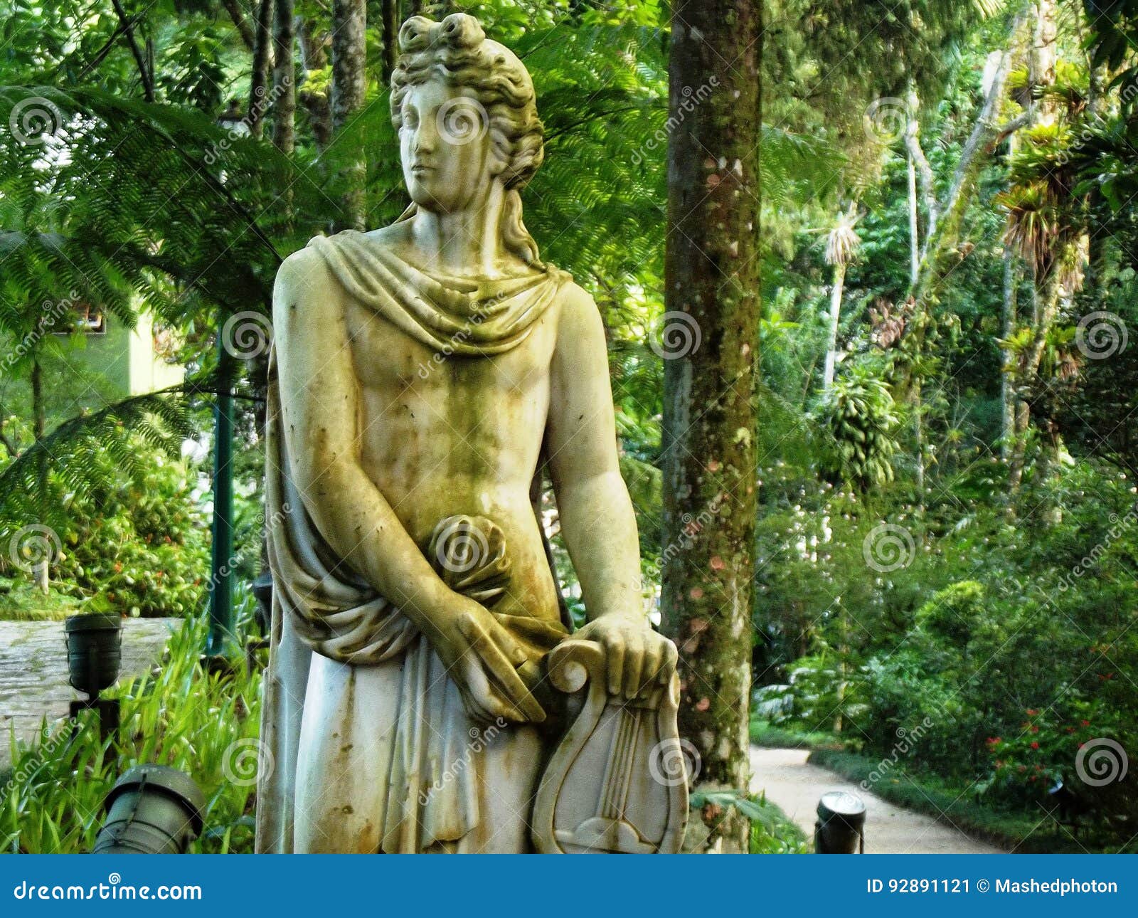 Orpheus sculpture stock image. Image of vacations, verde - 92891121