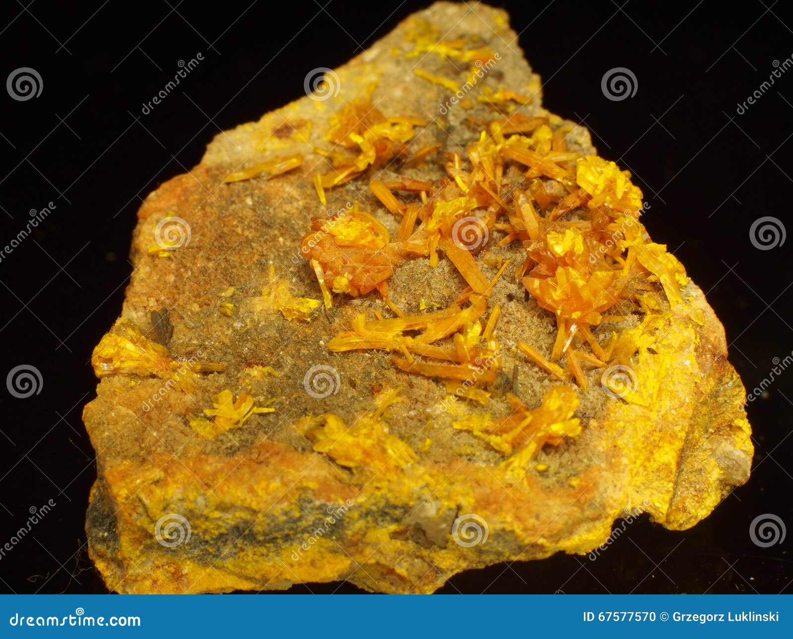 Orpiment stock photo. Image of vein, geologic, pyrite - 67577570