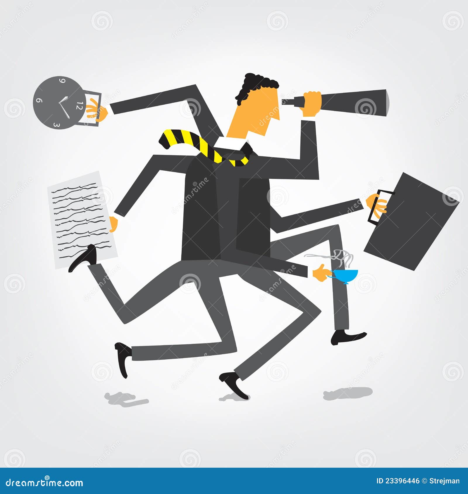 Orquestra Do Homem De Negócios Ilustração do Vetor - Ilustração de ...