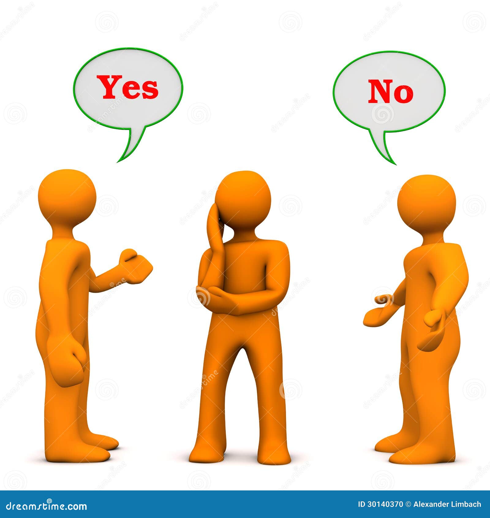 Influence Yes No stock illustration. Illustration of mind - 30140370