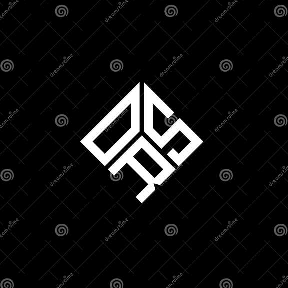 ORS Letter Logo Design on Black Background. ORS Creative Initials ...