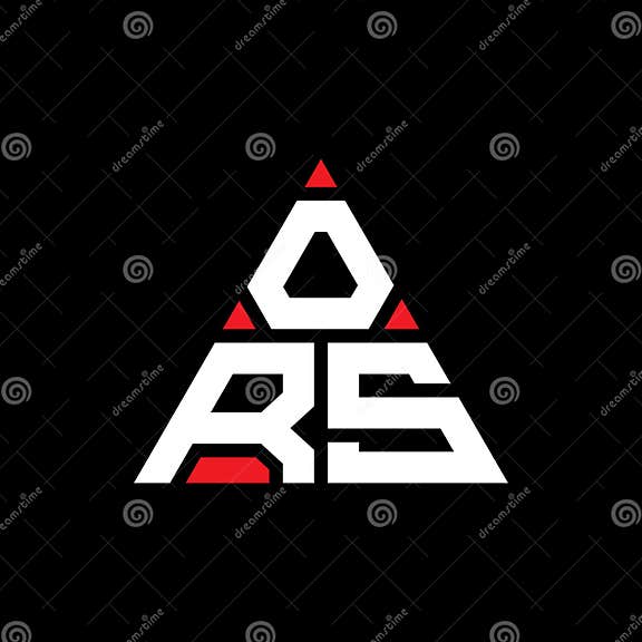 ORS Triangle Letter Logo Design with Triangle Shape. ORS Triangle Logo ...
