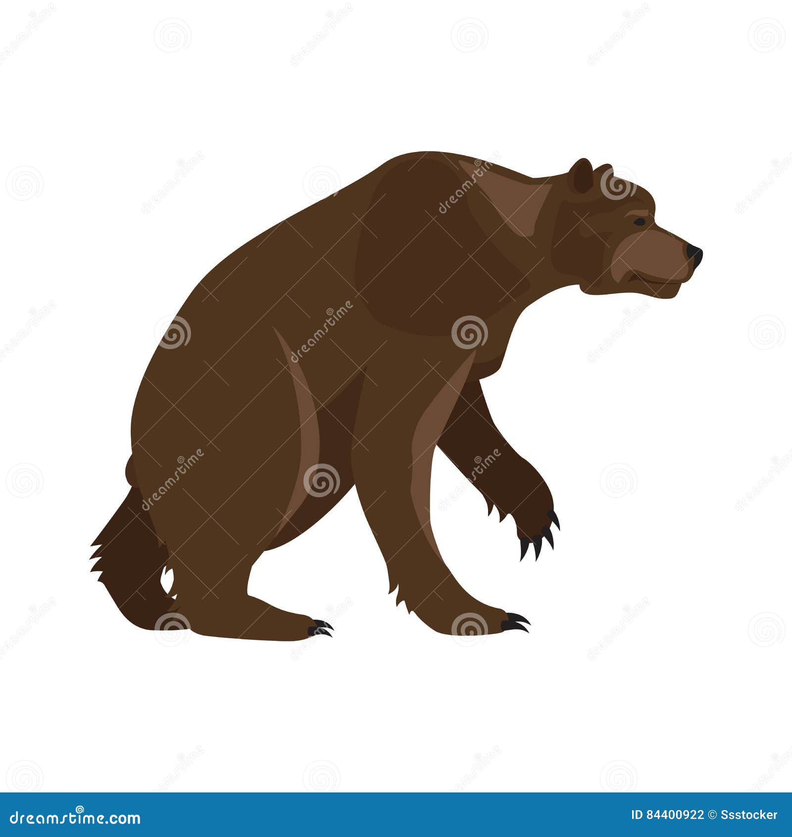 Orso animale preistorico illustrazione vettoriale. Illustrazione di ...