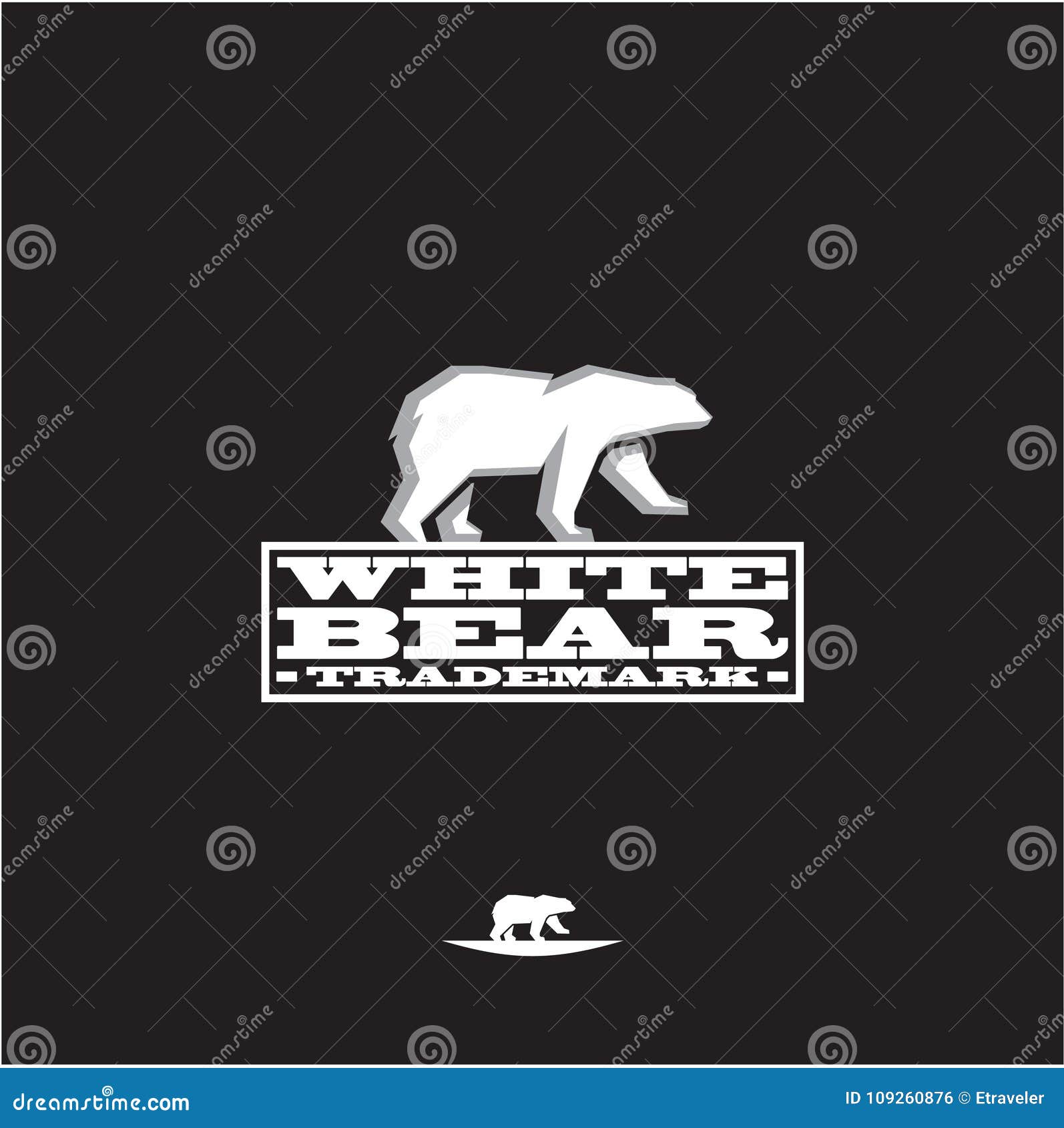 Orso polare bianco illustrazione vettoriale. Illustrazione di disegno ...