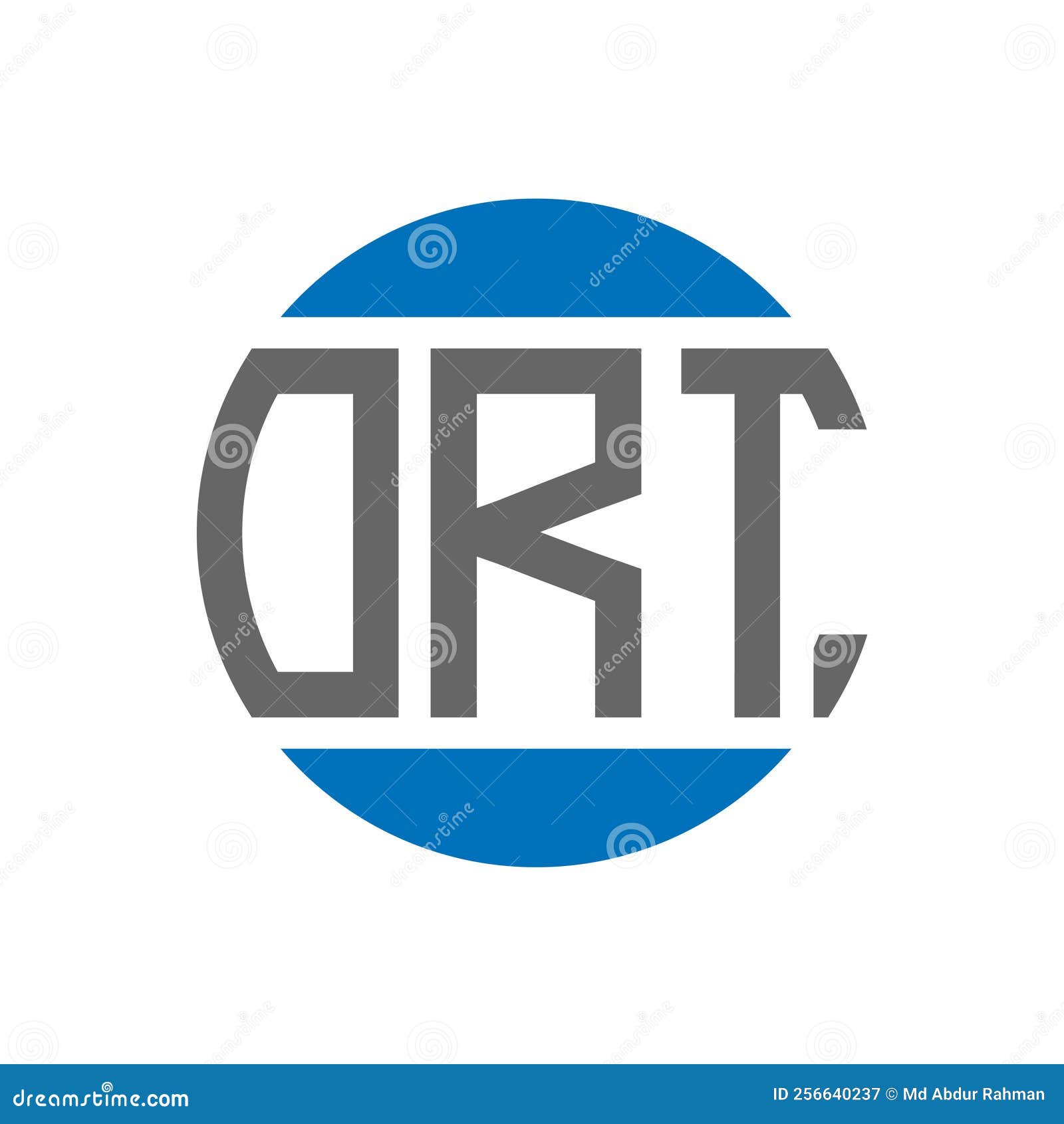 ORT Letter Logo Design on White Background. ORT Creative Initials ...