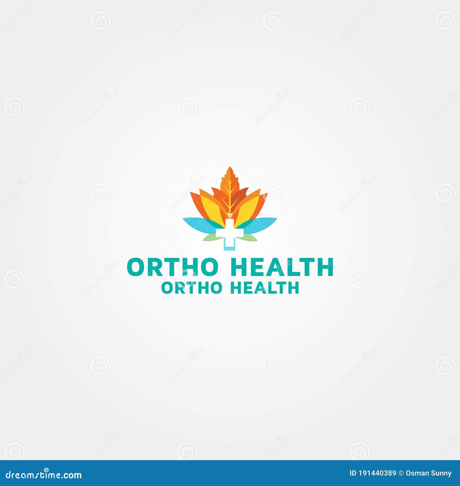 Ortho Health Vector Logo Design Stock Vector - Illustration of green ...