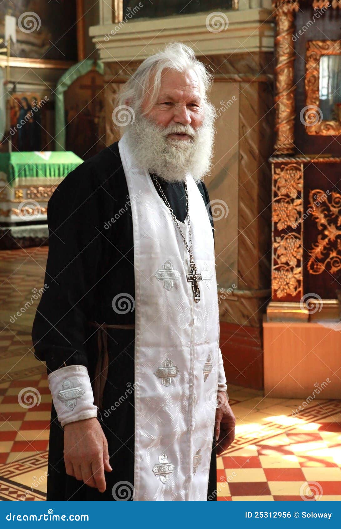 Orthodox Abbe into the Church Editorial Photo - Image of chasuble ...