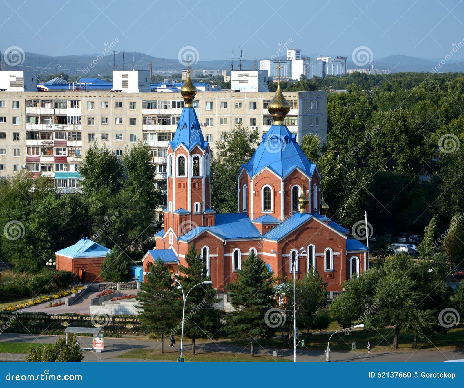 Orthodox Cathedral from Height Stock Photo - Image of cultures, place ...