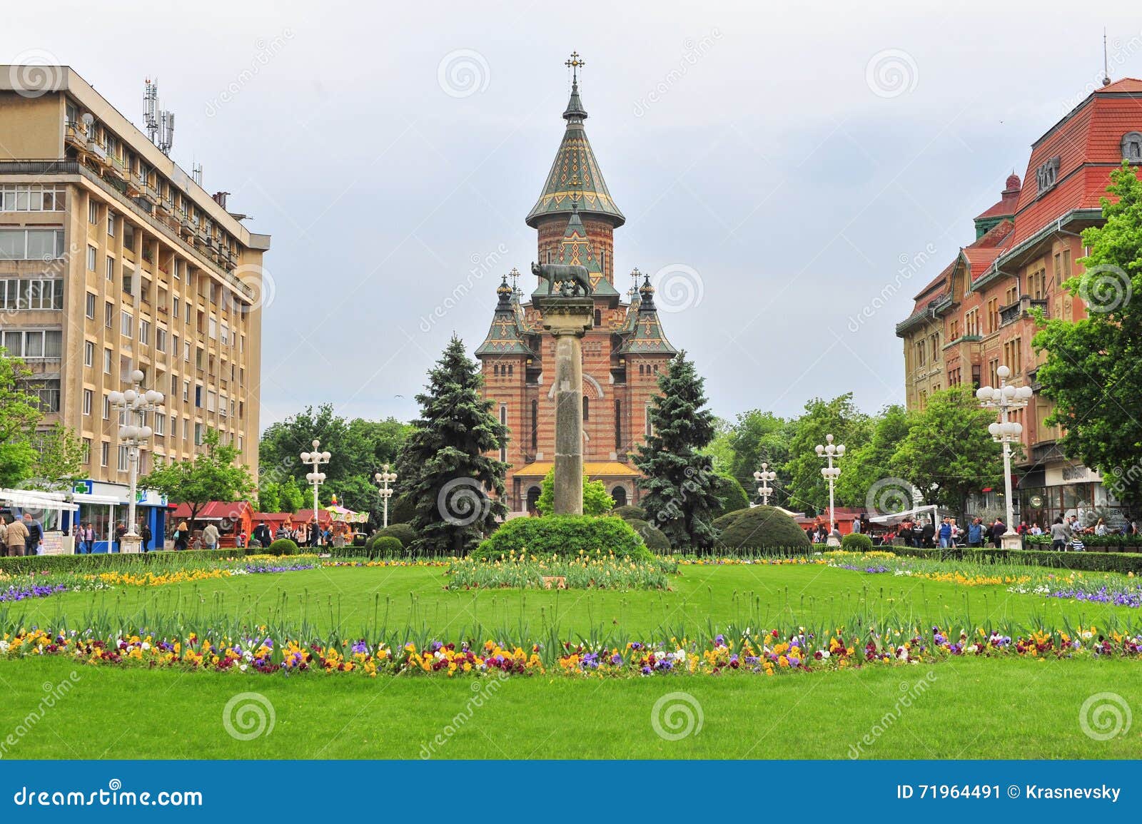 Orthodox Cathedral of Timisoara, Romania Stock Image - Image of town ...
