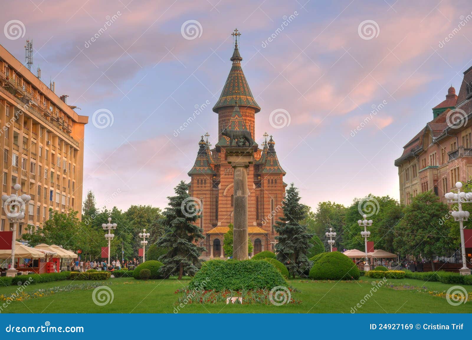 Orthodox Cathedral in Victory Square,Timisoara Stock Image - Image of ...