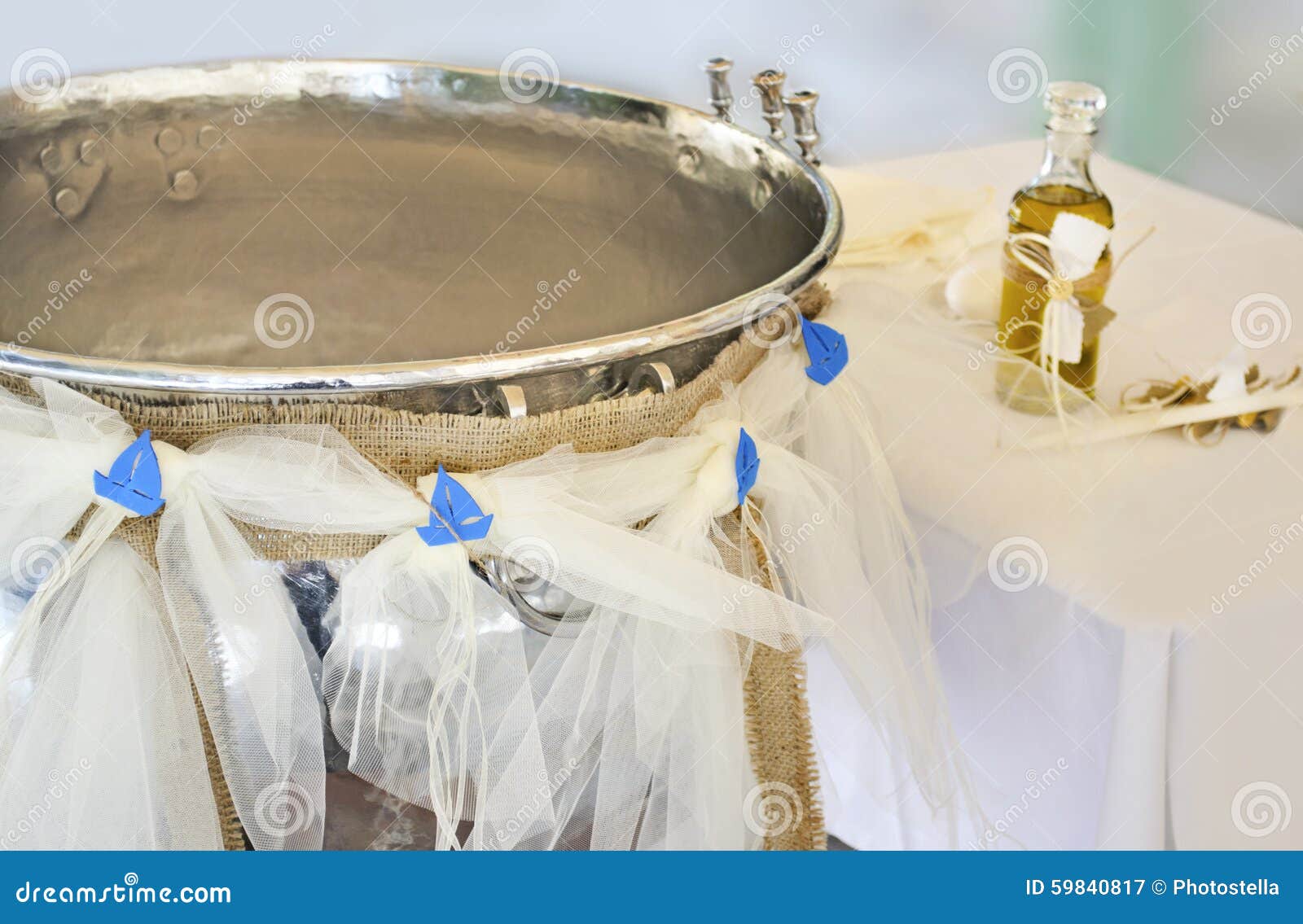 Orthodox Christening Icon - Priest Puts Baptism Oil On The Hand Of ...