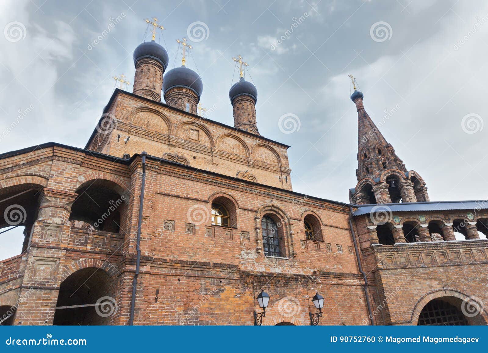 Orthodox Christian Monastery Stock Photo - Image of brick, architecture ...