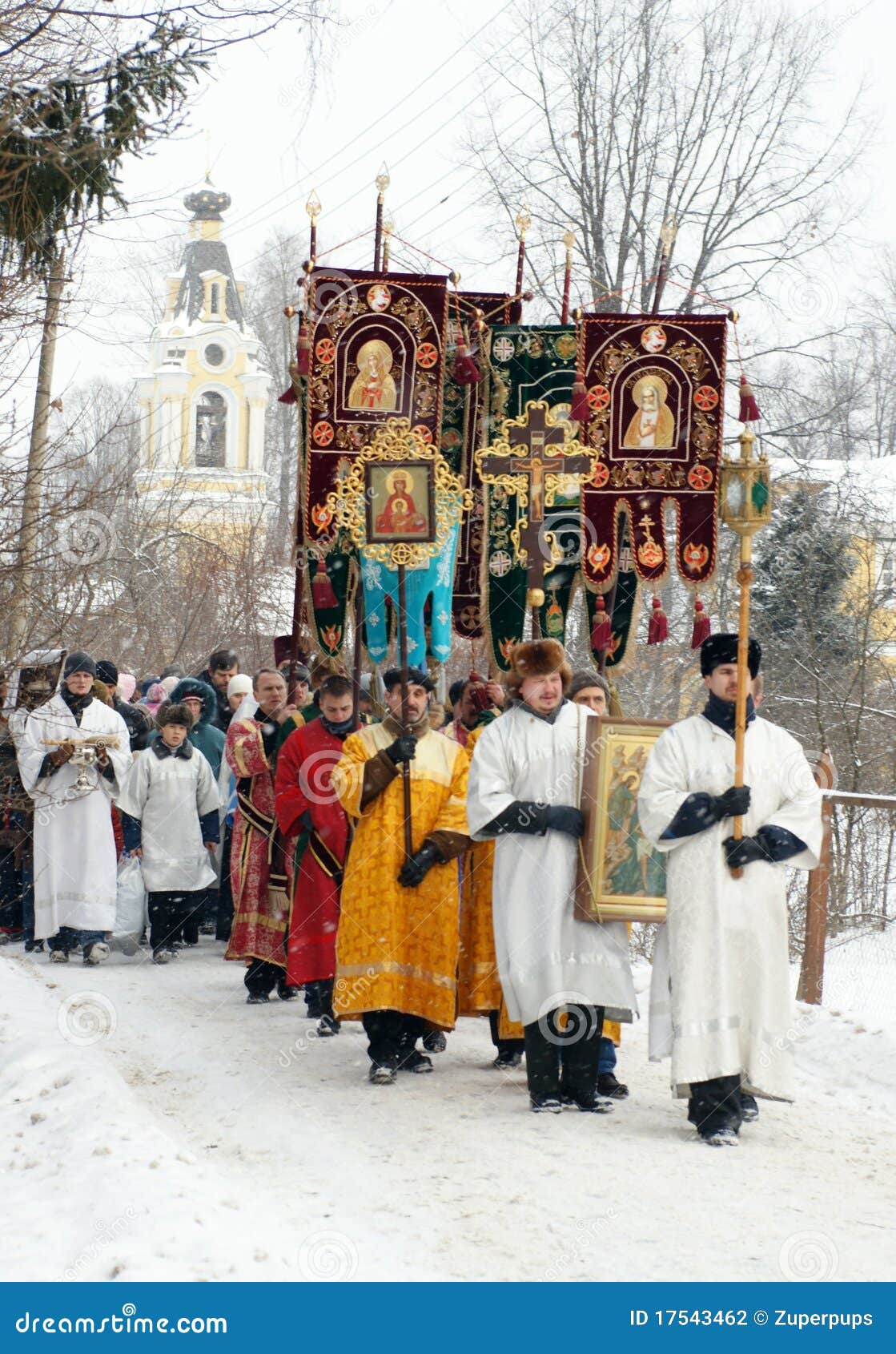 Orthodox Christians Participate in a Christening Editorial Photography ...