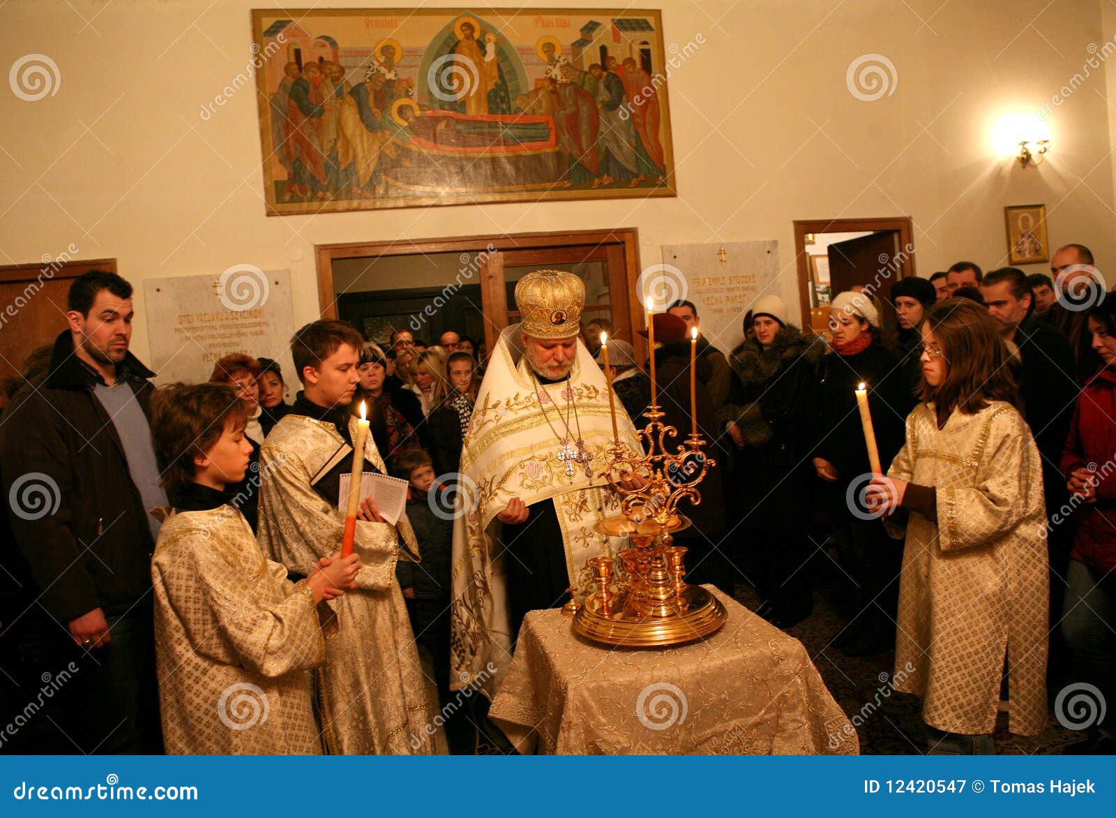 Orthodox christmas mass editorial photography. Image of people - 12420547