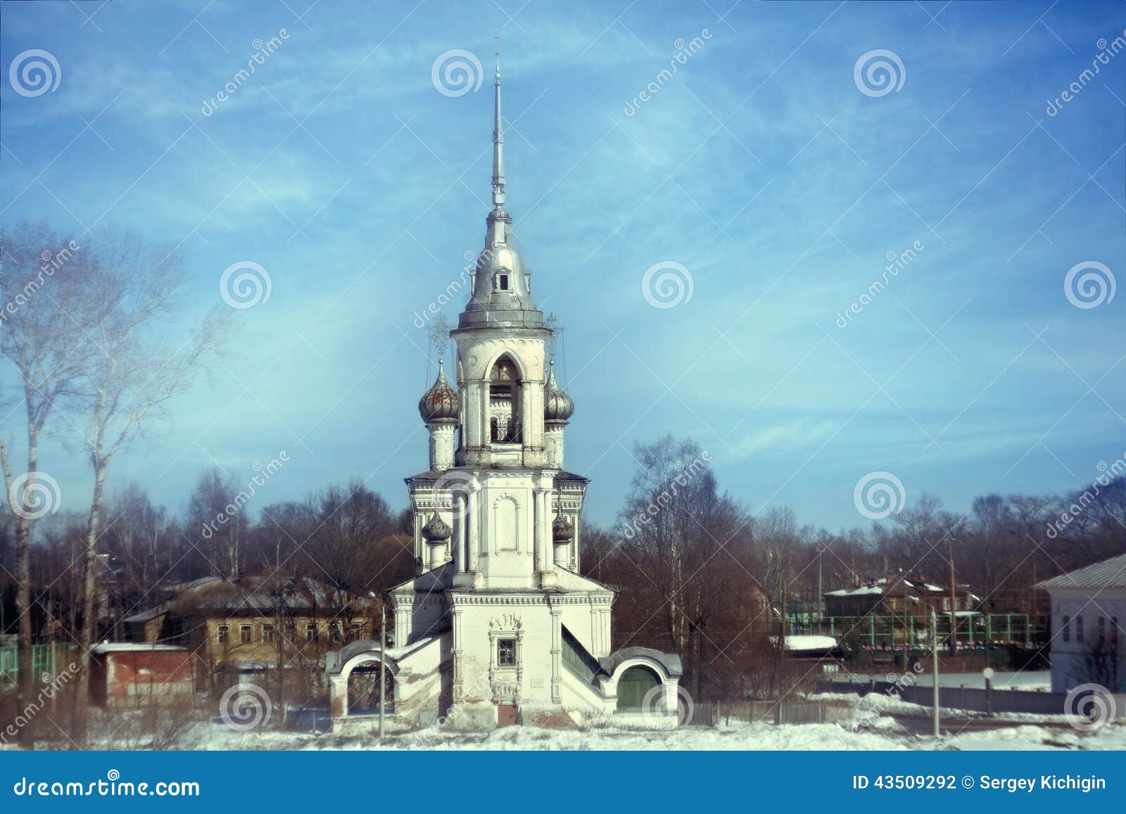 Orthodox Church Against Blue Spring Sky Stock Photo - Image of easter ...
