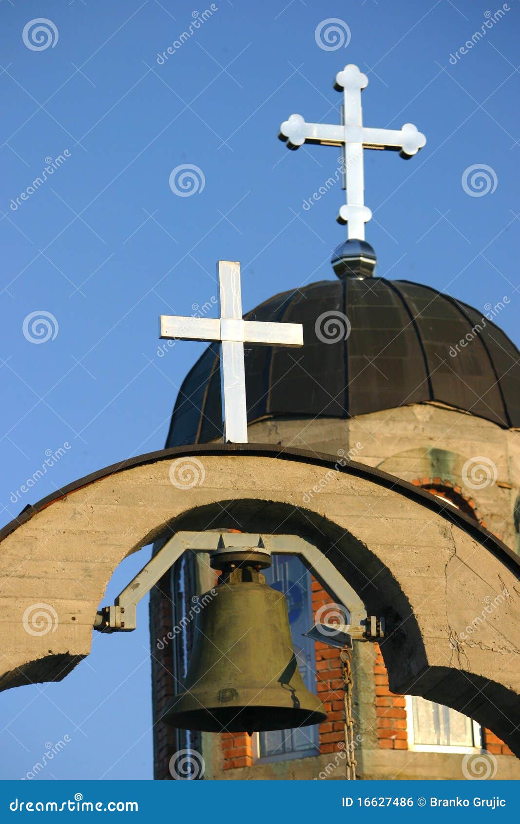 Orthodox church bell stock photo. Image of churches, whitewashed - 16627486