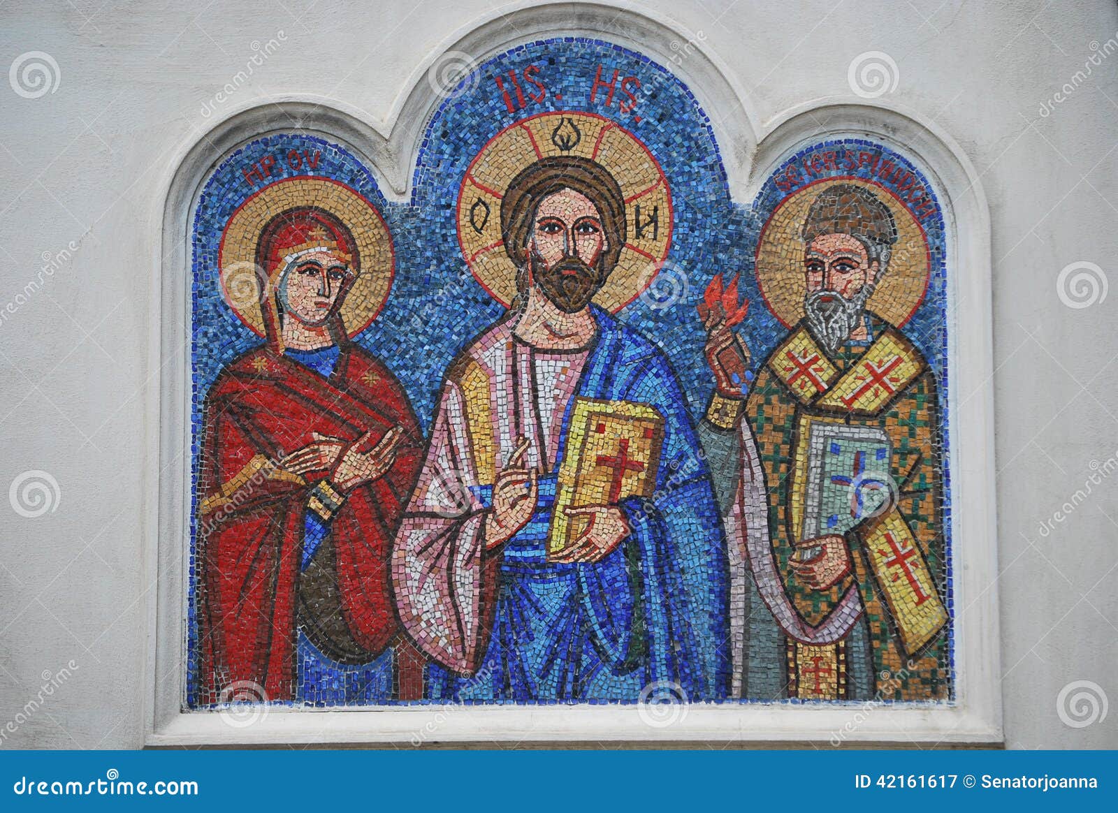 Closeup Photo with Icon Made in the Orthodox Church - Jesus Christ ...