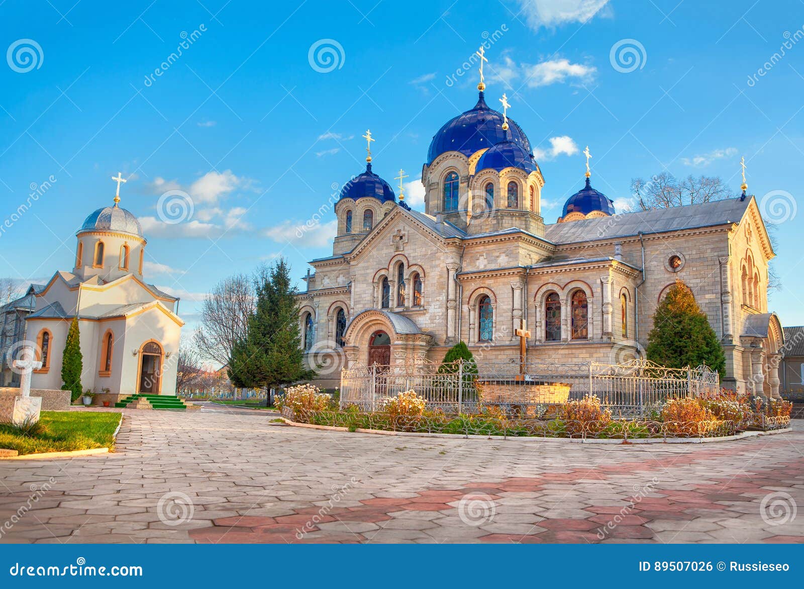 Orthodox church complex stock photo. Image of spiritual - 89507026